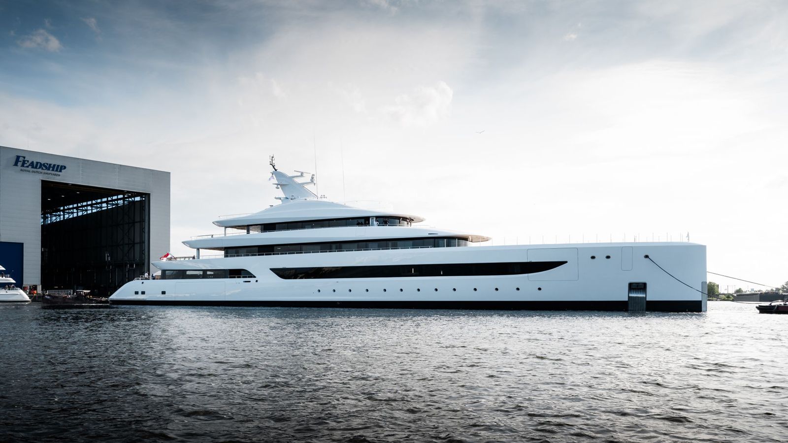 90m Feadship superyacht Project 828 launched in the Netherlands